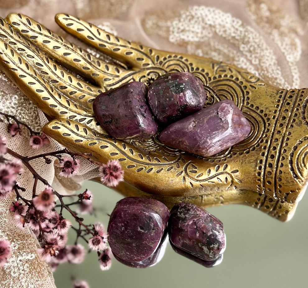 Natural Ruby Crystal Tumbles to Spark Passion – Moonstone Sisters